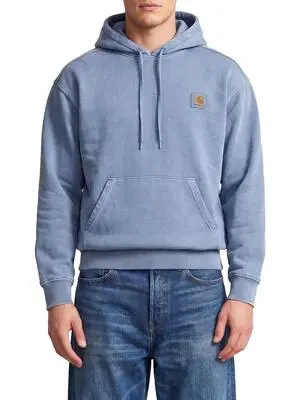 Carhartt Work In Progress Cotton Logo Hoodie - Blue