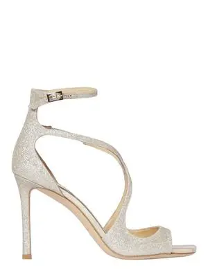 JIMMY CHOO Strappy Heeled Sandals - Silver