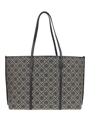 Tory Burch Monogram Tote Bag - Navy