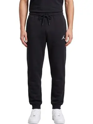 Nike Cotton Blend Jogging Pants With Elasticated Waist And Logo - Black