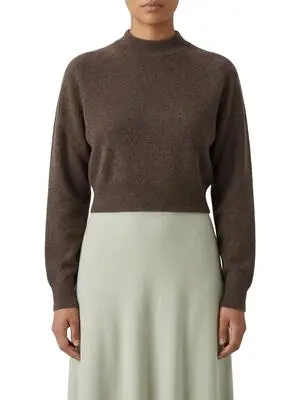 JIL SANDER Wool And Cashmere Knit - Coffee