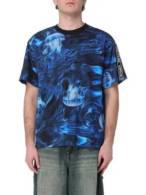 Versace Printed Cotton T-shirt - Blue