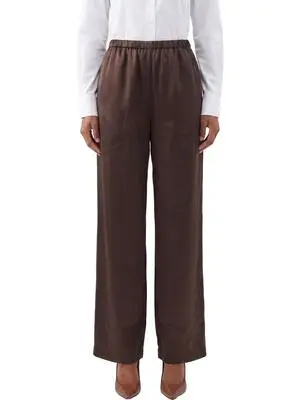 FERRAGAMO Palazzo Pants - Coffee