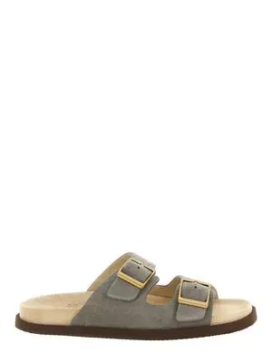 Brunello Cucinelli Buckled Sandals - Grey