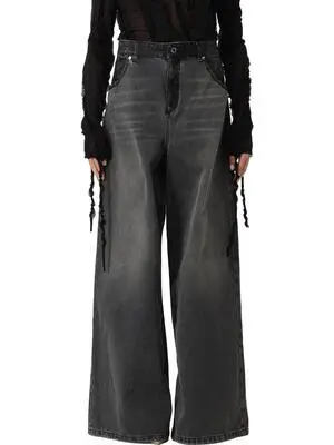 Blumarine Wide Leg Jeans - Grey