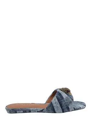 Kurt Geiger Kensington Cotton Mules - Denim