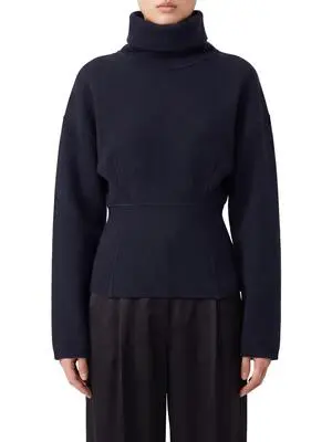Alaïa Slim-fit Silk Blend Turtleneck Sweater With Dropped Shoulders - Red