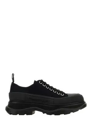Alexander McQueen Canvas Lace-up Sneakers - Black