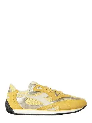 DIADORA Equipe Revenge Suede And Mesh Sneakers - Lime
