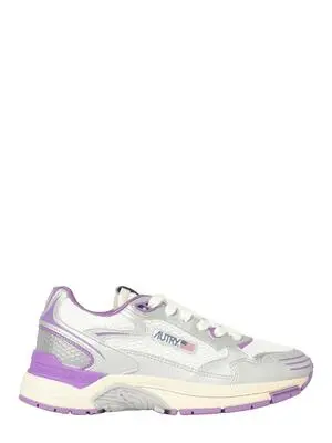 AUTRY Hyperway Mesh And Laminated Rubber Sneakers - Silver