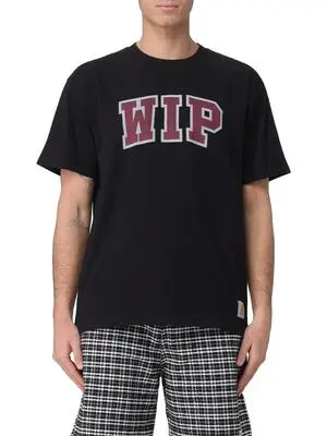 Carhartt Work In Progress Cotton T-shirt With Logo Print - Black