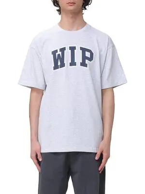 Carhartt Work In Progress Cotton T-shirt With Logo Print - Grey