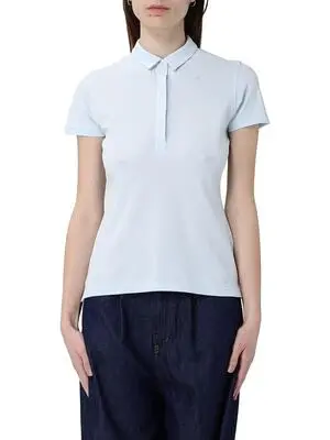 K-WAY Cotton Polo Shirt With Logo Detail - Blue