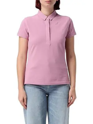 K-WAY Cotton Polo Shirt With Logo Detail - White