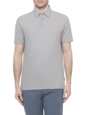 ZANONE Basic Cotton Polo Shirt - Grey