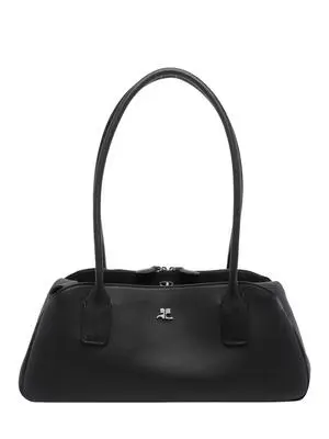COURREGES Strip Leather Bag - Black