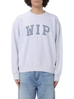Carhartt Work In Progress Cotton Crewneck Sweatshirt With Logo - Grey