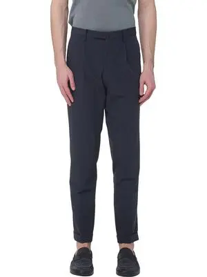 BRIGLIA 1949 Briglia 1949 Slim Fit Tailored Cotton Trousers Blue