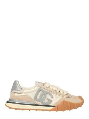 Dolce & Gabbana Suede And Nylon Dg Athletic Sneakers - Beige