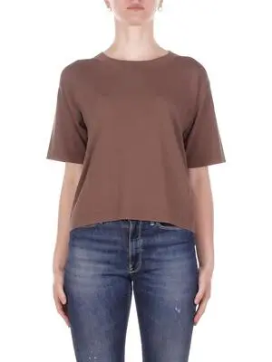 Max Mara Viscose Jersey T-shirt - Brown
