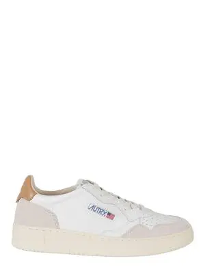 AUTRY Autry Medalist Low Top Sneakers In Bi-Leather And Suede Ice