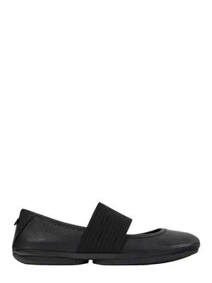Camper Ballet Flats With Elastic Strap - Black