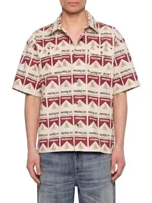 CARNE BOLLENTE Printed Stretch Cotton Casual Shirt - Multicolor
