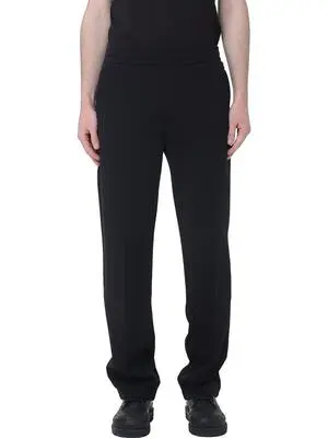 Emporio Armani Cotton Blend Trousers - Black