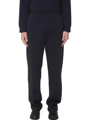 Emporio Armani Cotton Blend Trousers - Blue