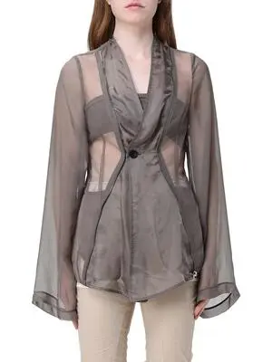 Rick Owens Rick Owens Transparent Nylon Blazer Green