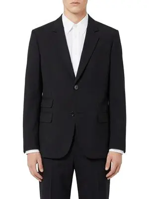AMI Paris Single-breasted Blazer - Black