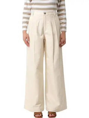 Theory Pleated Wide-leg Trousers - Ecru