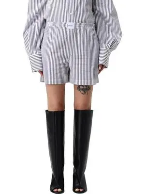 Attico Striped Tailored Shorts - Multicolor