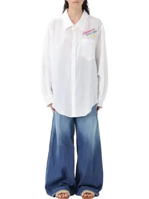 Dsquared2 Embroidered Cotton Shirt - White