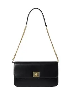 GOLDEN GOOSE Mini Bag With Gold Tone Turn Lock - Black