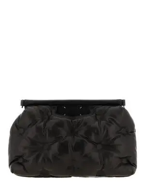 MAISON MARGIELA Glam Slam Quilted Nappa Clutch - Black