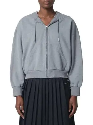 MAISON MARGIELA Cotton Zip-up Sweatshirt - Grey
