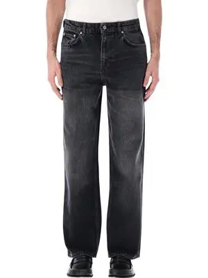 REPRESENT Wide-leg Cotton Denim Jeans - Black
