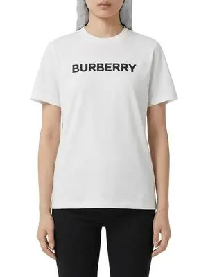 Burberry Burberry Cotton T-Shirt With Logo White