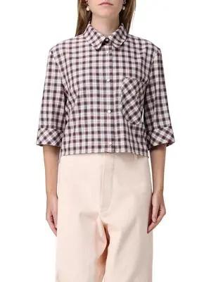 Moschino Plaid Shirt With Tie Detail - Multicolor