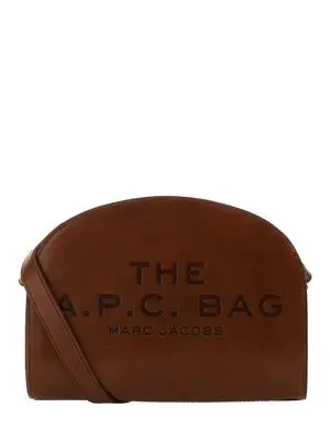 A.p.c. X Marc Jacobs Demi Lune Leather Shoulder Bag - Hazel