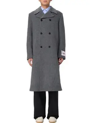 MSGM Double Breasted Overcoat - Grey