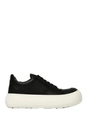 Moschino Leather Sneakers - Black
