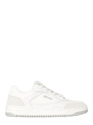 Just Cavalli Leather Sneakers - White