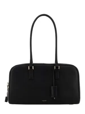 TOM FORD Padlock Grained Leather Bag - Black