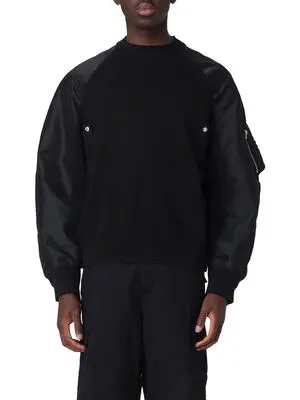 Sacai Jumper With Zipped Pocket Detail - Black