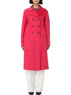 LANVIN Double Breasted Tailored Coat - Melon