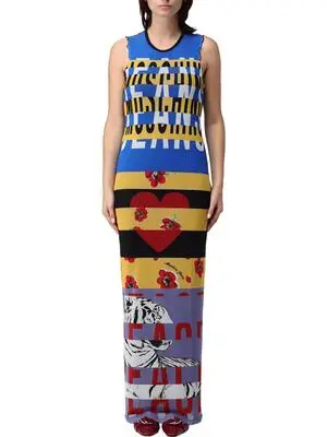 Moschino Sleeveless Printed Maxi Dress - Multicolor