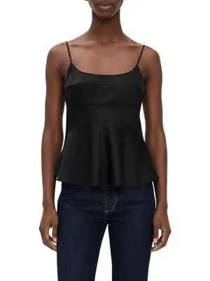 Theory Peplum Camisole - Black