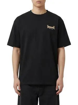 BARROW Cotton T-shirt With Skull Print - Black